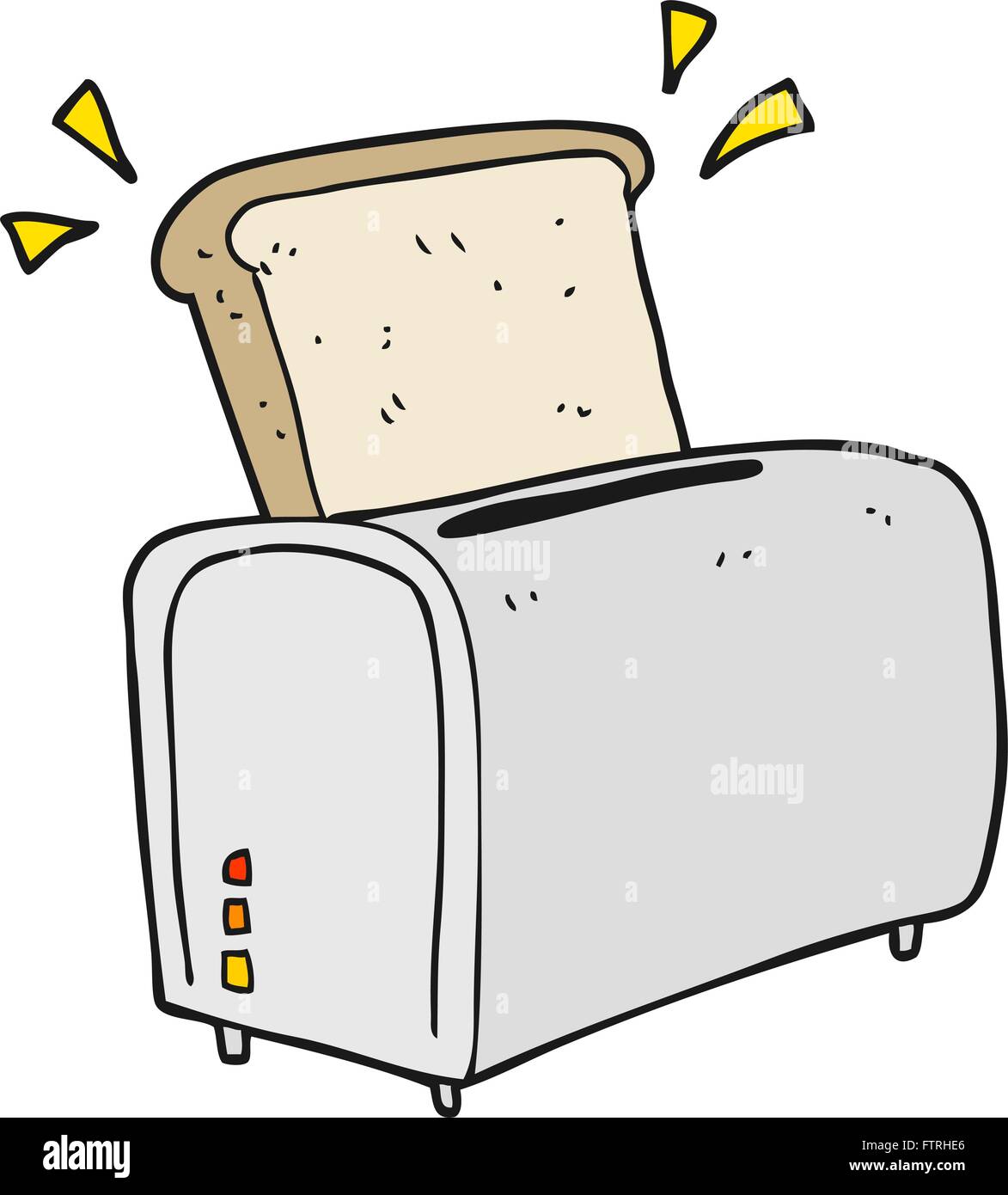 freehand drawn cartoon toaster Stock Vector Image & Art - Alamy