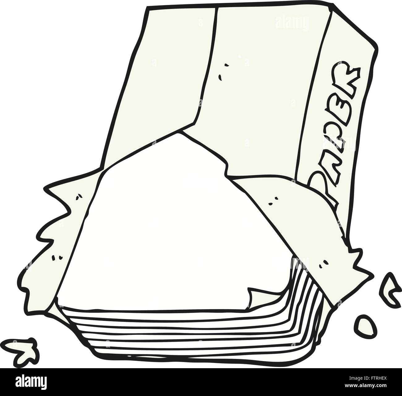 freehand drawn cartoon office paper Stock Vector Image & Art - Alamy