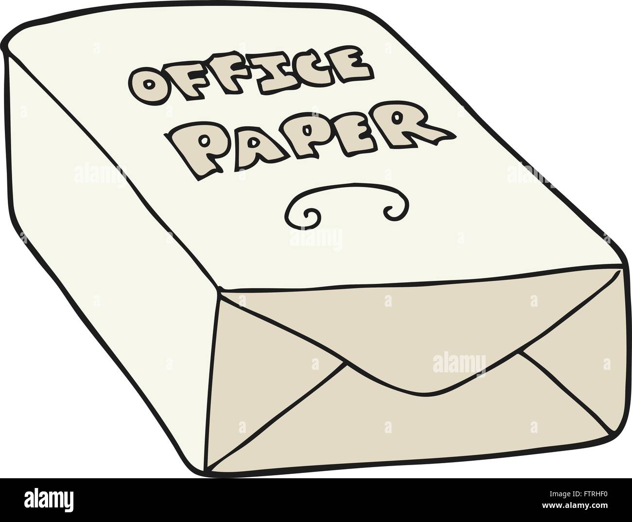 freehand drawn cartoon office paper Stock Vector Image & Art - Alamy