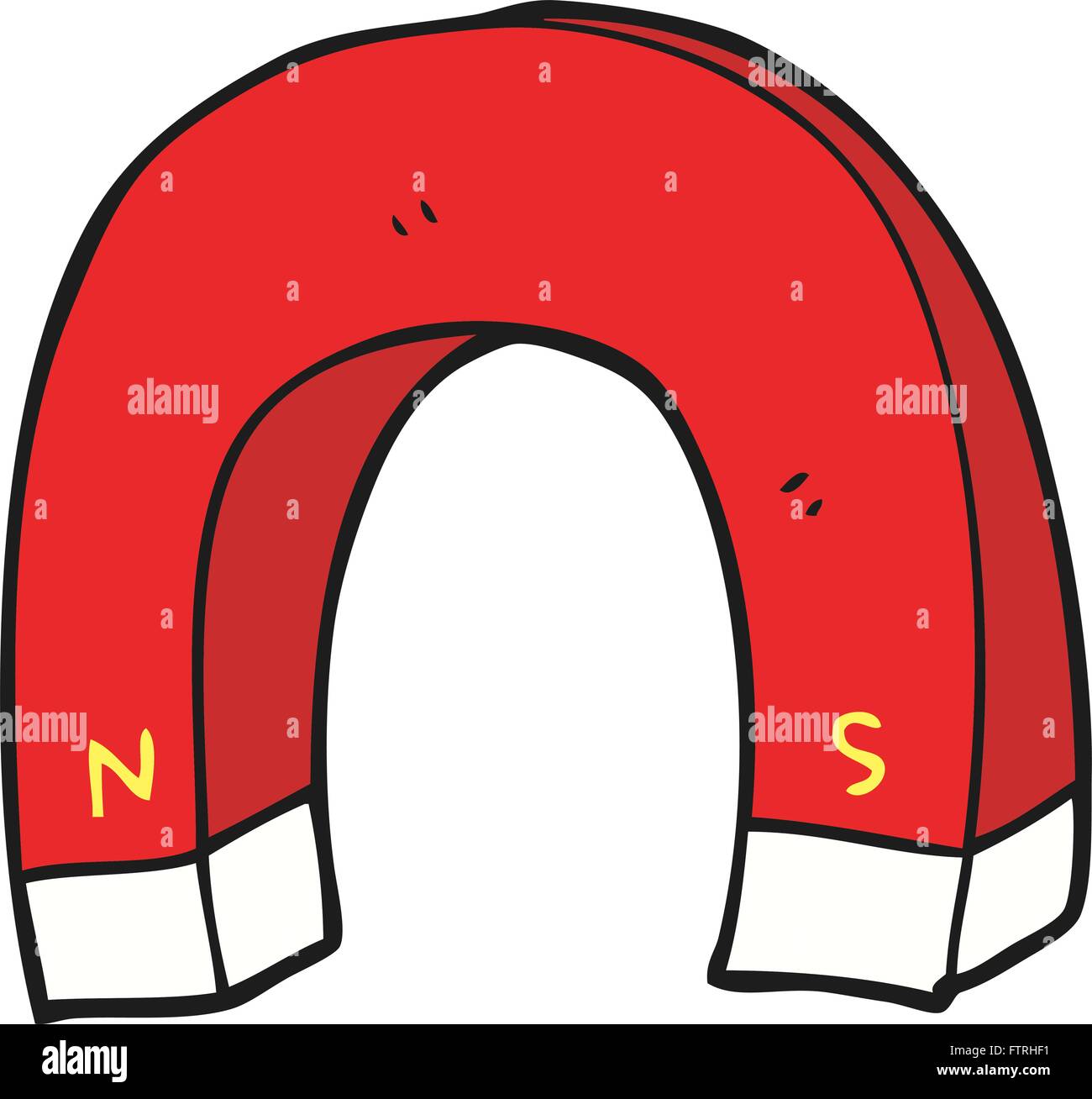 freehand drawn cartoon magnet Stock Vector Image & Art - Alamy