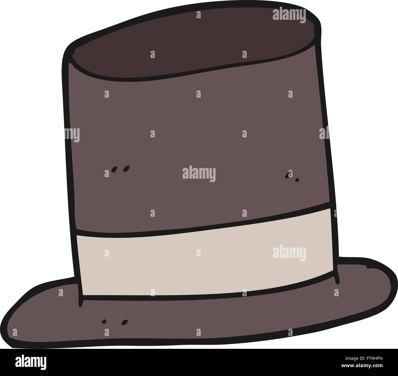 freehand drawn cartoon top hat Stock Vector Image & Art - Alamy