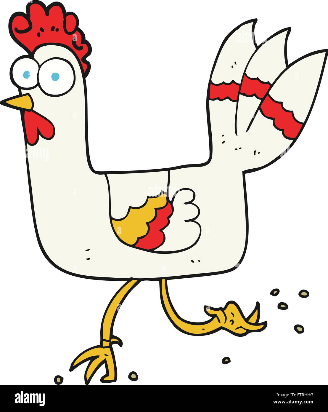 Running Chicken Cartoon