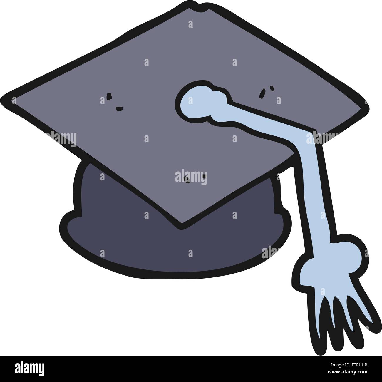 freehand drawn cartoon graduation cap Stock Vector Image & Art - Alamy