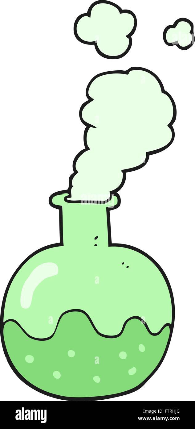 freehand drawn cartoon chemical reaction Stock Vector Image & Art - Alamy
