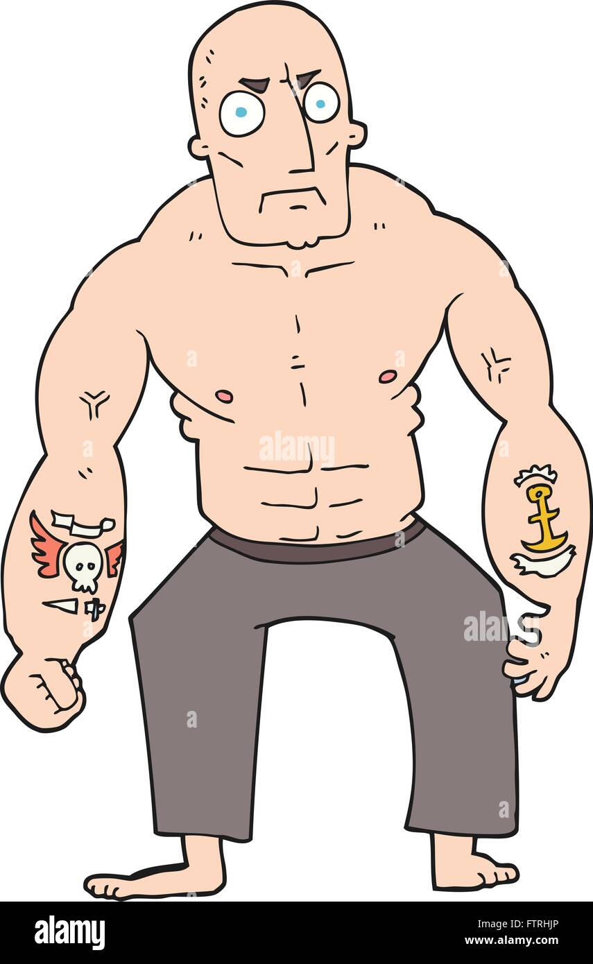 Tough Guy Cartoon
