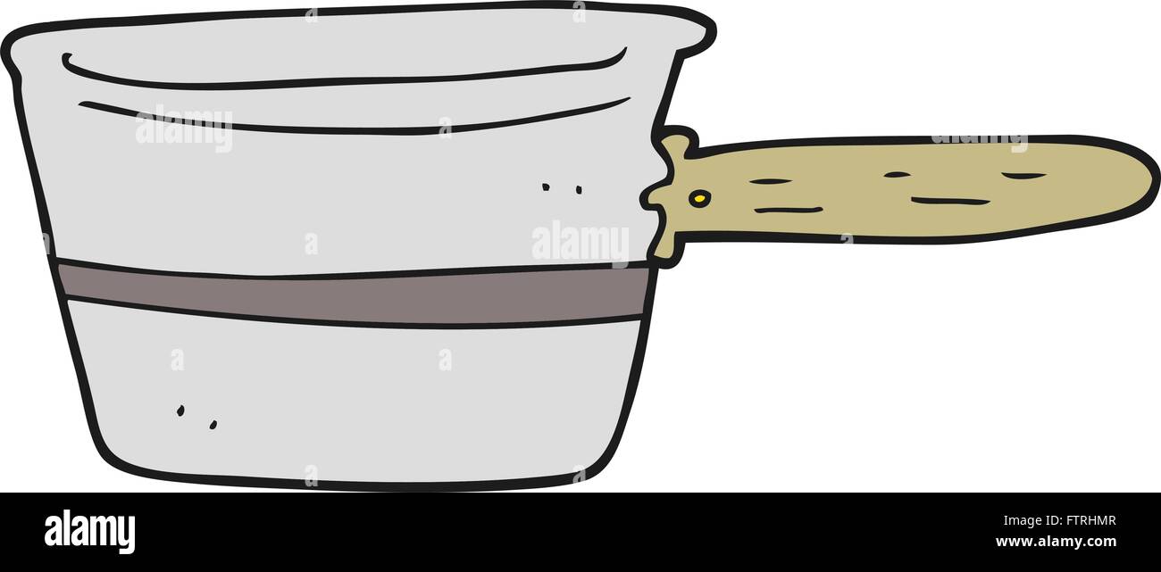 freehand drawn cartoon saucepan Stock Vector Image & Art - Alamy