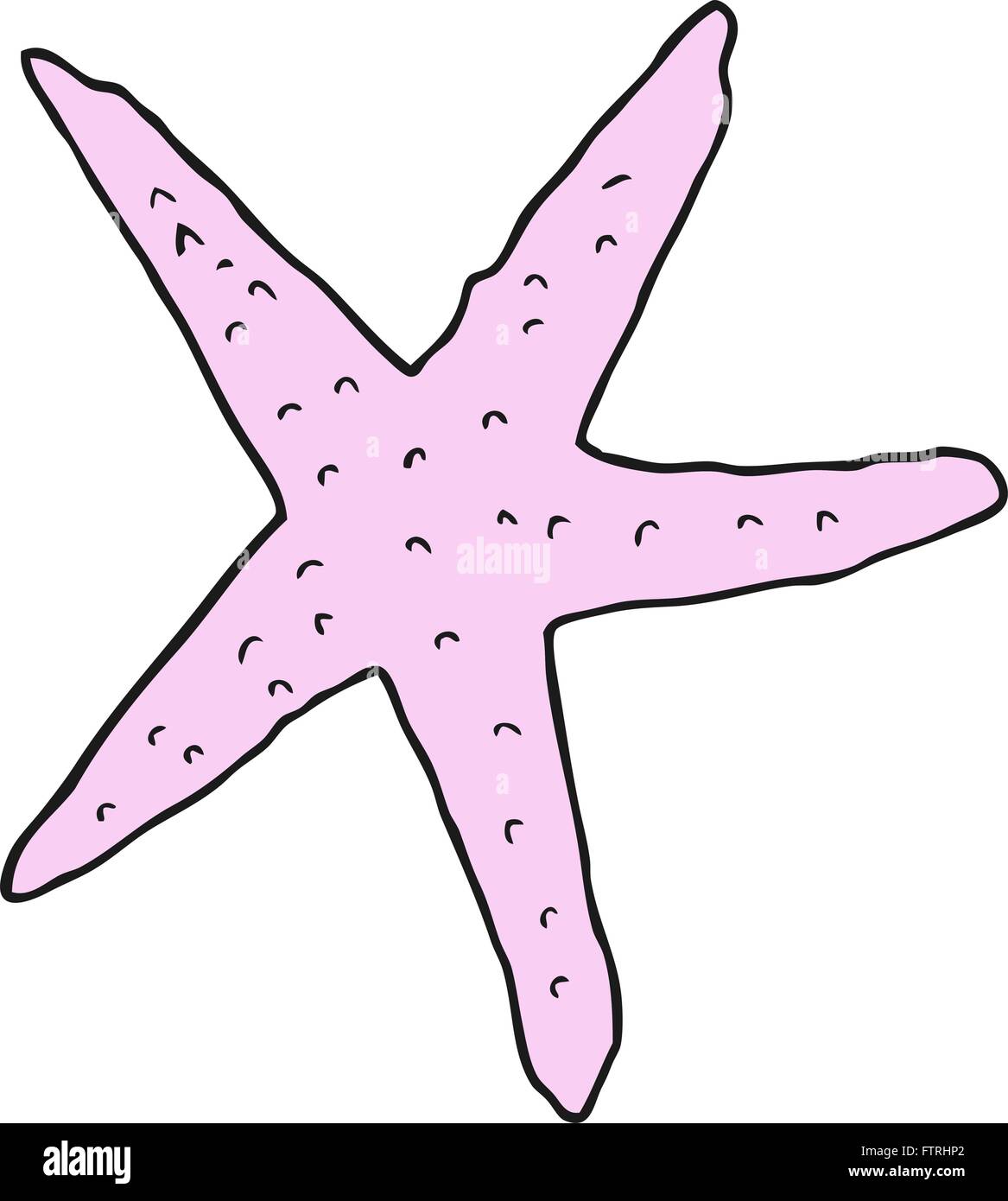 freehand drawn cartoon starfish Stock Vector Image & Art - Alamy
