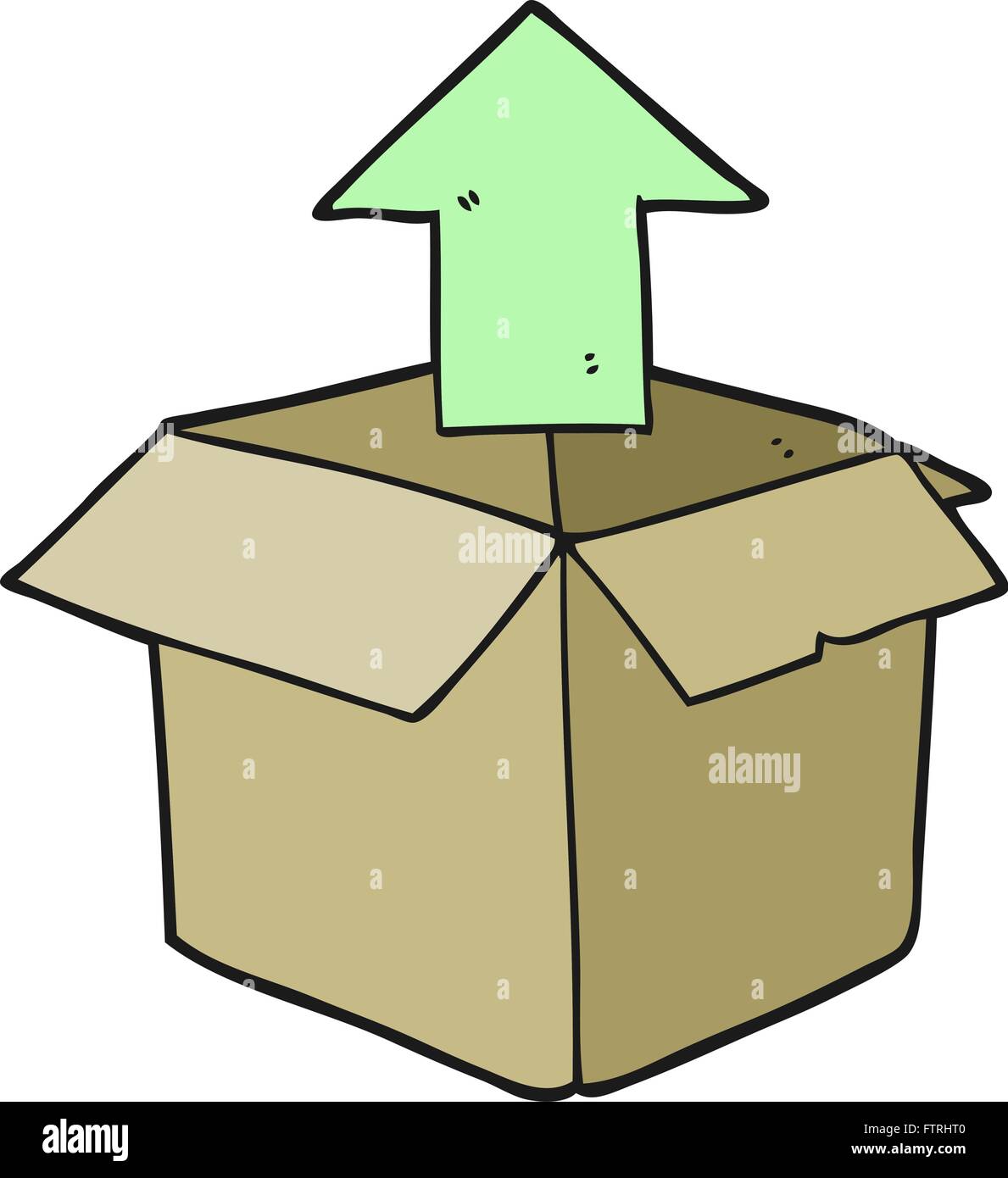 freehand drawn cartoon unpacking a box Stock Vector Image & Art - Alamy