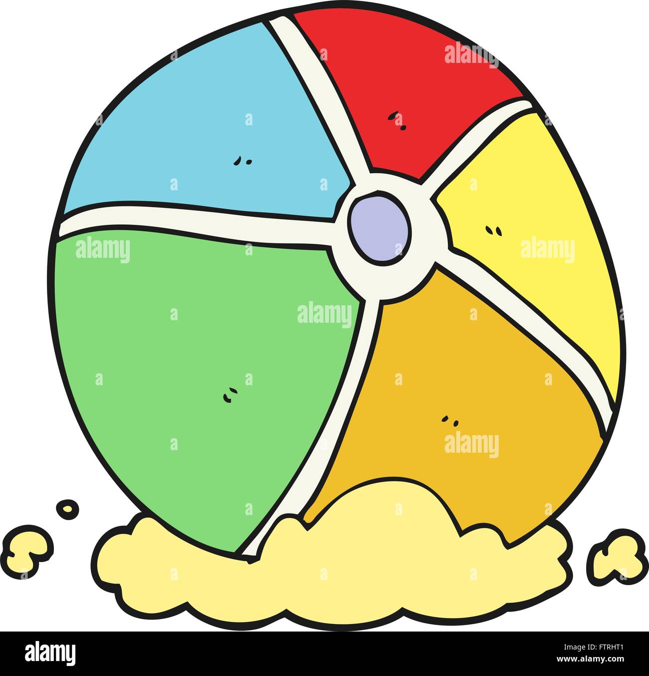 freehand drawn cartoon beach ball Stock Vector Image & Art - Alamy
