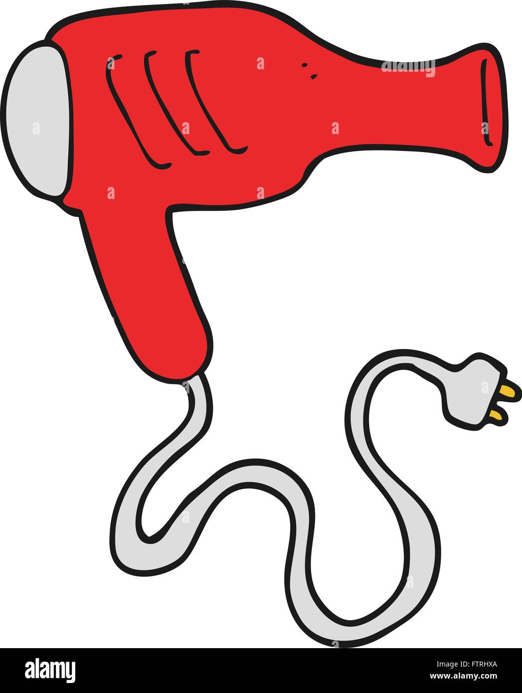 freehand drawn cartoon hair dryer Stock Vector Image & Art - Alamy