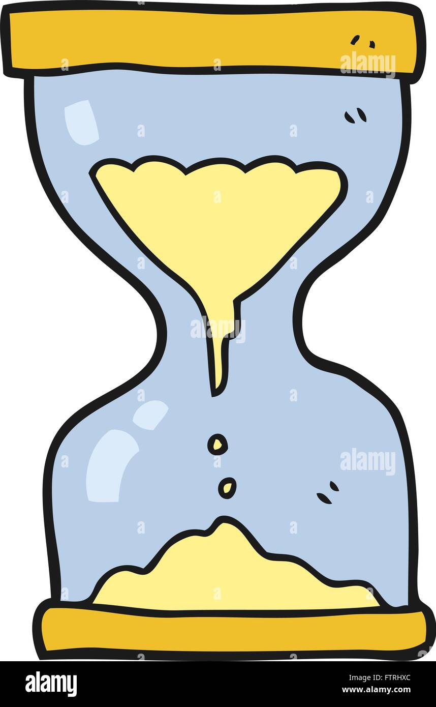 freehand drawn cartoon sand timer hourglass Stock Vector Image & Art ...