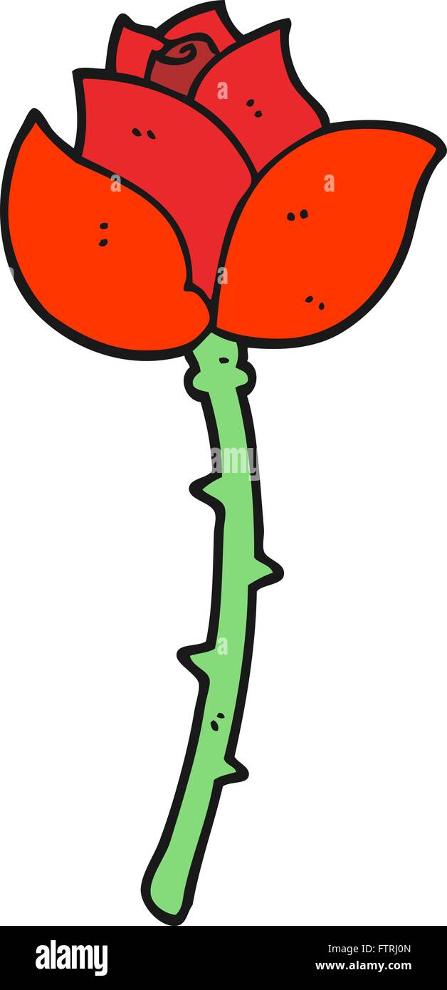 freehand drawn cartoon rose Stock Vector Image & Art - Alamy