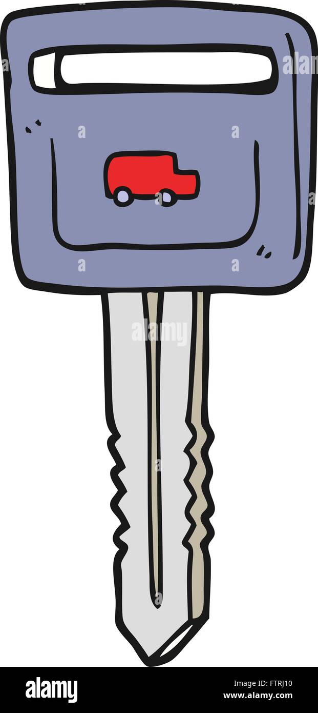 freehand drawn cartoon car key Stock Vector Image & Art - Alamy