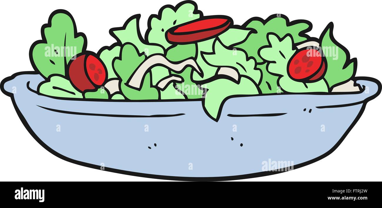 freehand drawn cartoon salad Stock Vector Image & Art - Alamy