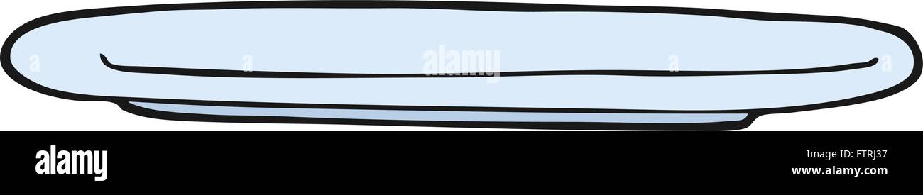 freehand drawn cartoon empty plate Stock Vector Image & Art - Alamy