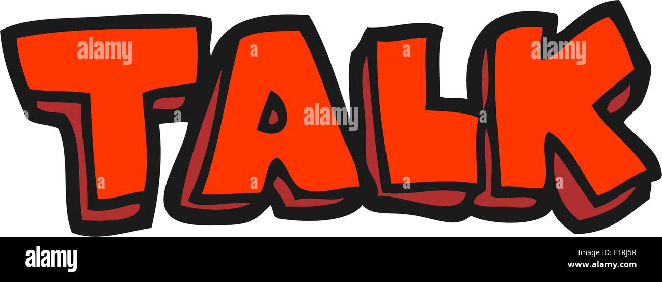 freehand drawn cartoon talk symbol Stock Vector Image & Art - Alamy