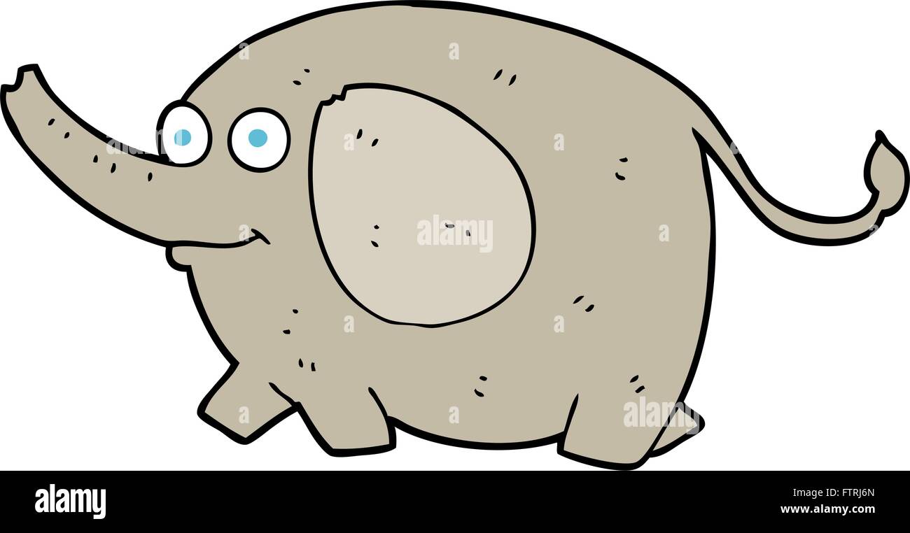 freehand drawn cartoon elephant Stock Vector Image & Art - Alamy