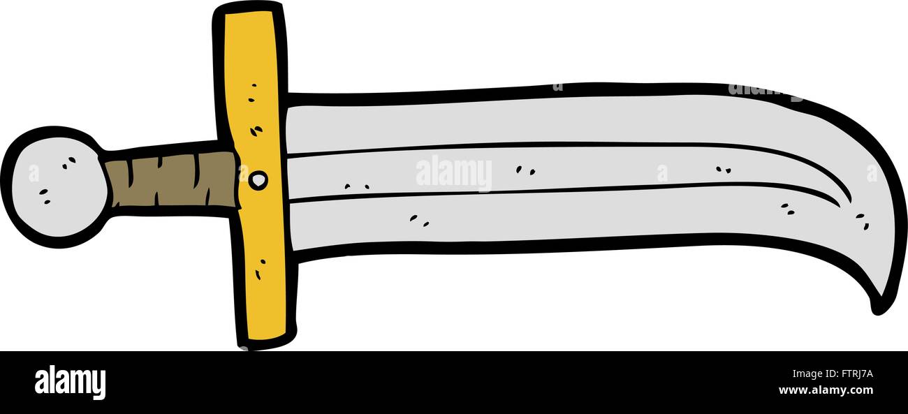 Freehand drawn cartoon hand sword hi-res stock photography and images ...