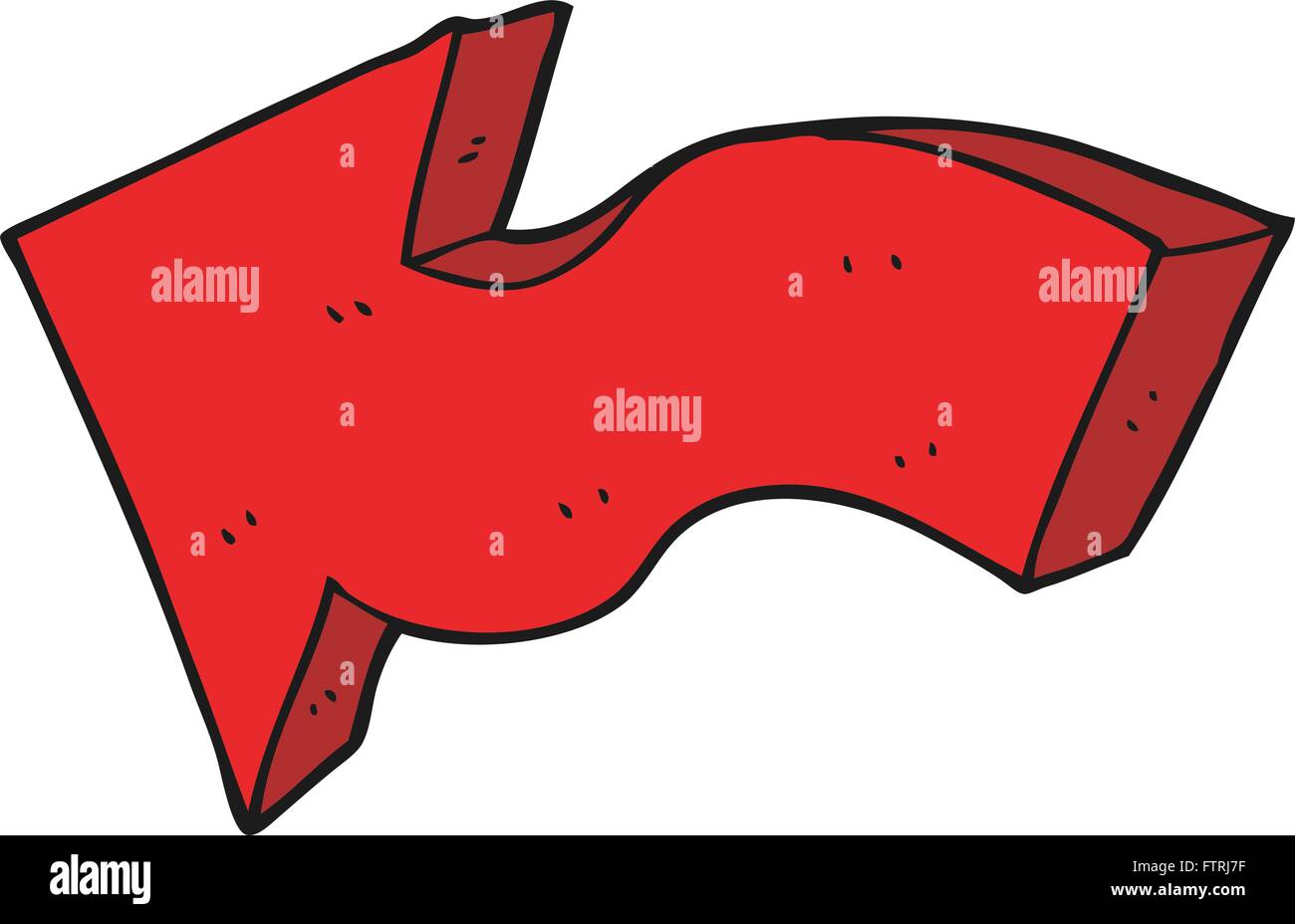 freehand drawn cartoon pointing arrow Stock Vector Image & Art - Alamy
