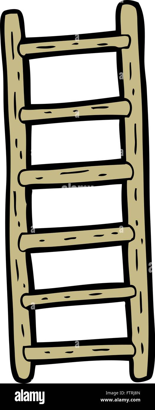 freehand drawn cartoon ladder Stock Vector Image & Art - Alamy