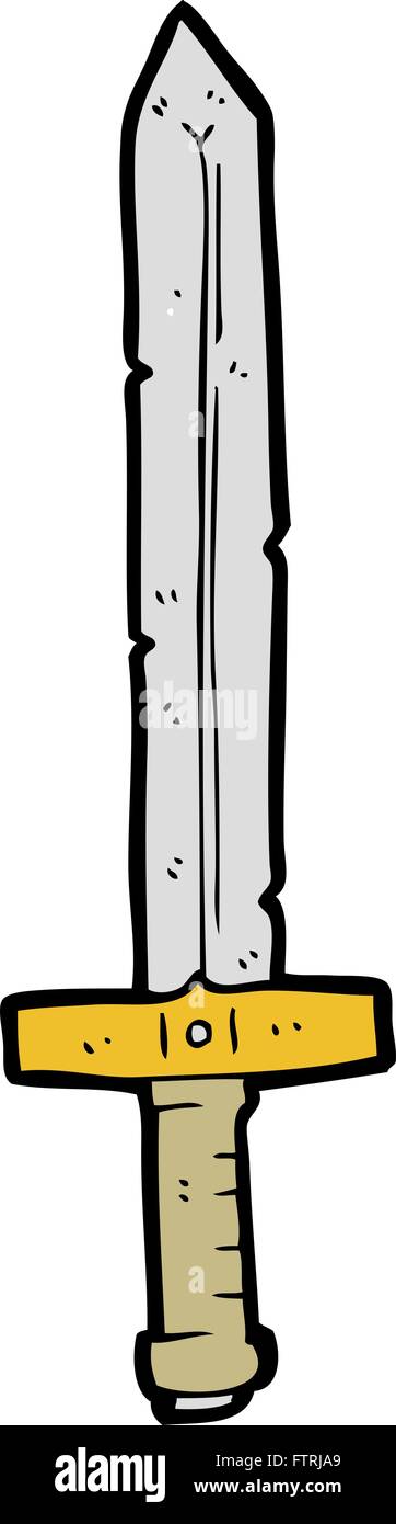 freehand drawn cartoon sword Stock Vector Image & Art - Alamy