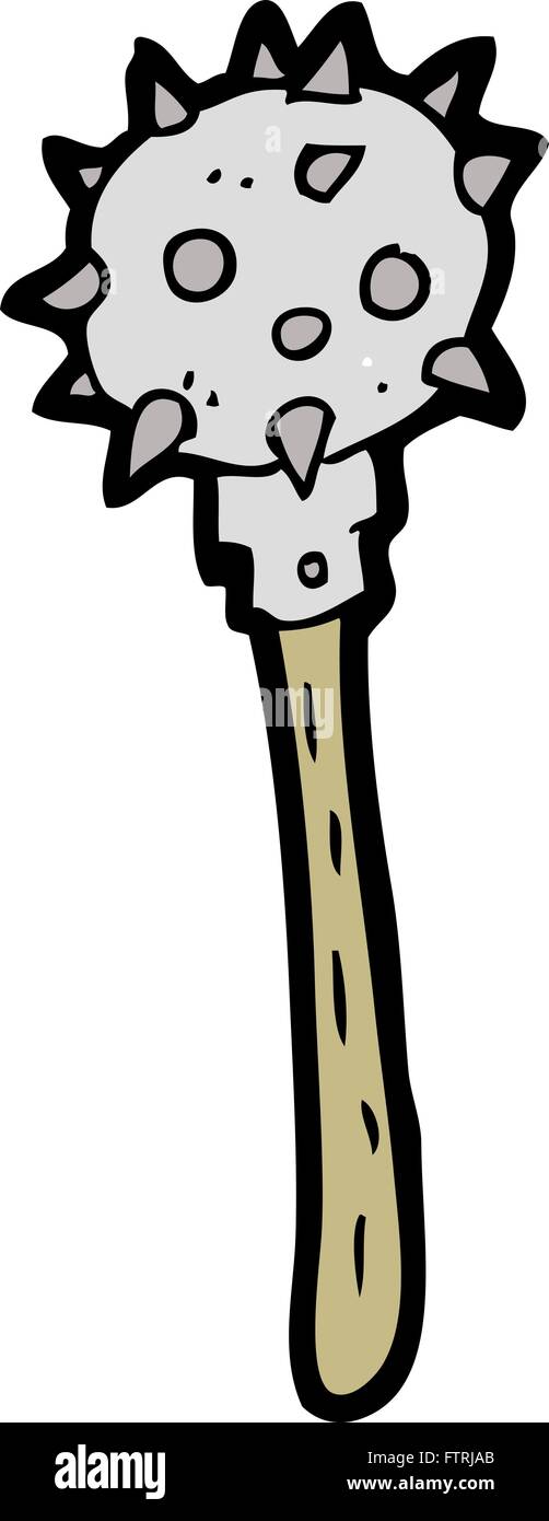 freehand drawn cartoon medieval mace Stock Vector Image & Art - Alamy