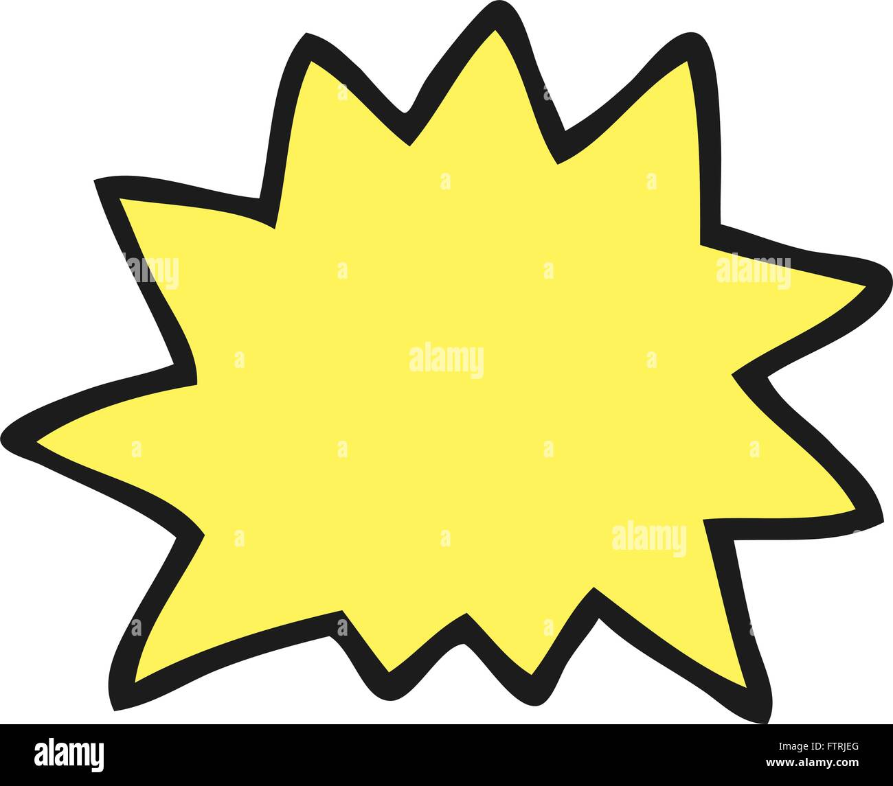 freehand drawn cartoon explosion symbol Stock Vector Image & Art - Alamy