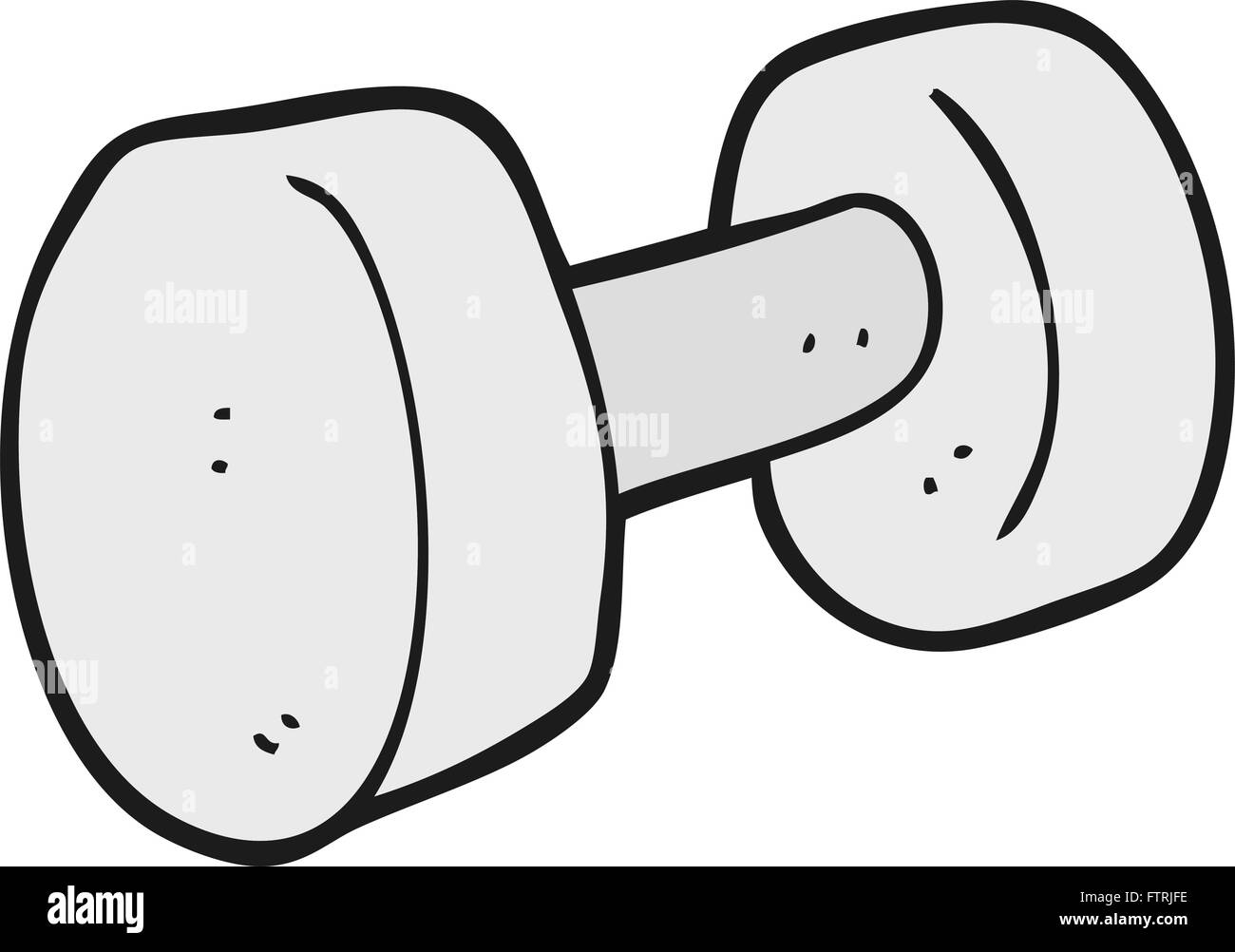 freehand drawn cartoon dumbbell Stock Vector Image & Art - Alamy