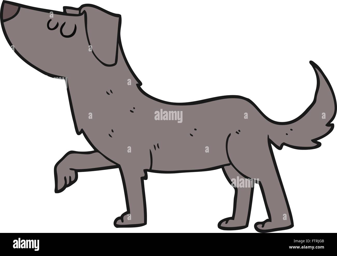 freehand drawn cartoon dog Stock Vector Image & Art - Alamy