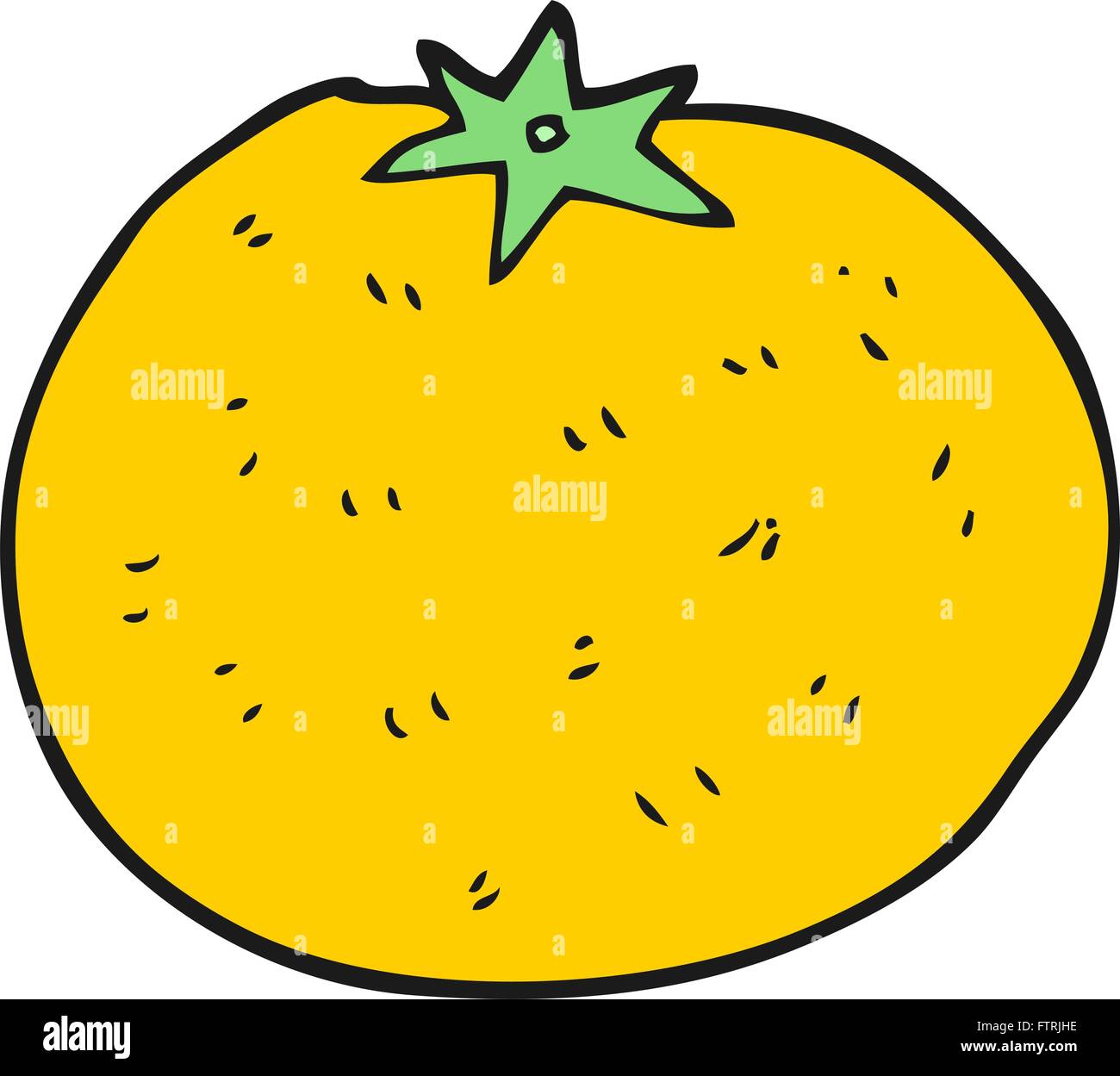 freehand drawn cartoon orange Stock Vector Image & Art - Alamy