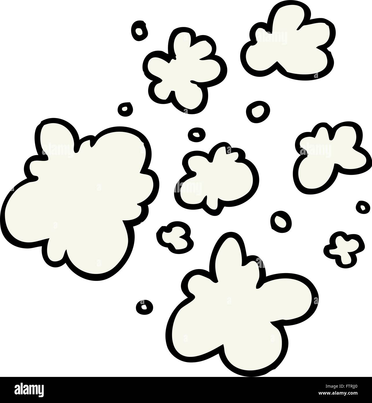 freehand drawn cartoon decorative smoke puff elements Stock Vector ...