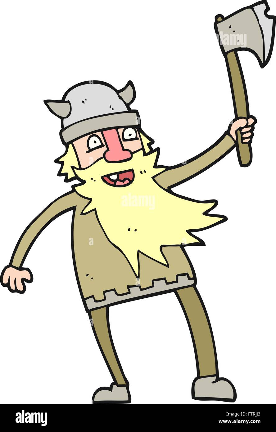 freehand drawn cartoon viking Stock Vector Image & Art - Alamy