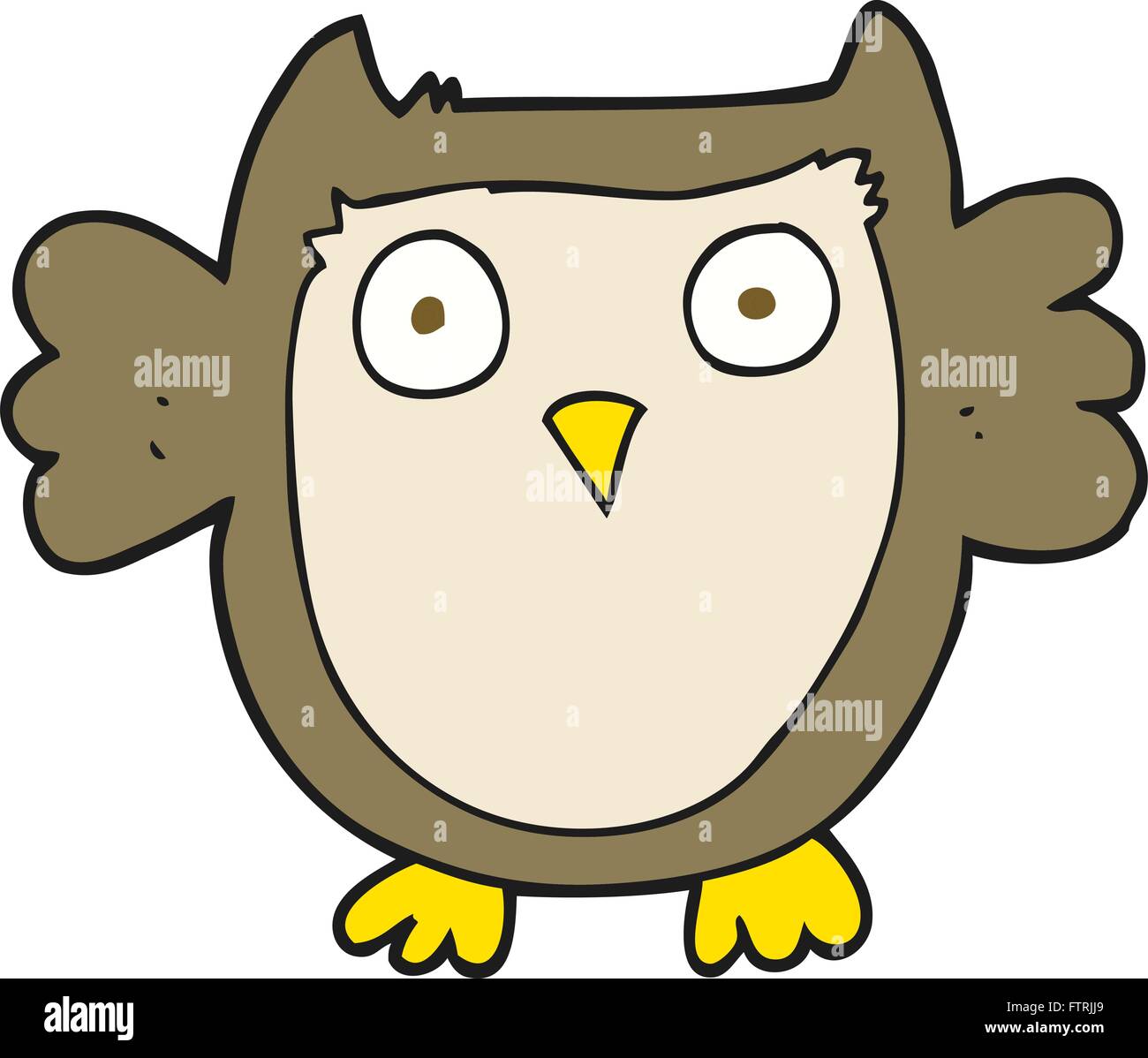 freehand drawn cartoon owl Stock Vector Image & Art - Alamy