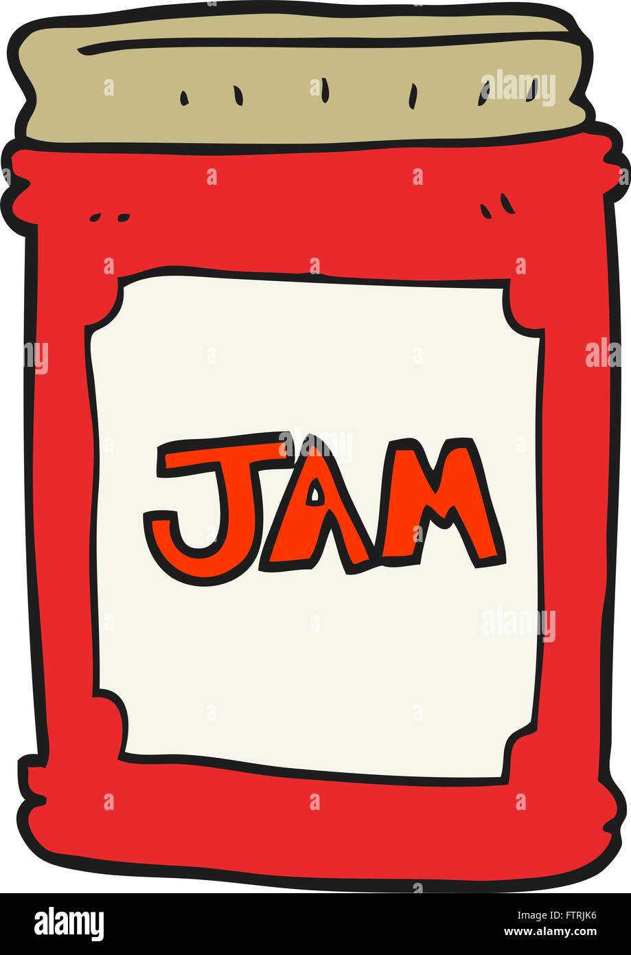 freehand drawn cartoon jam jar Stock Vector Image & Art - Alamy