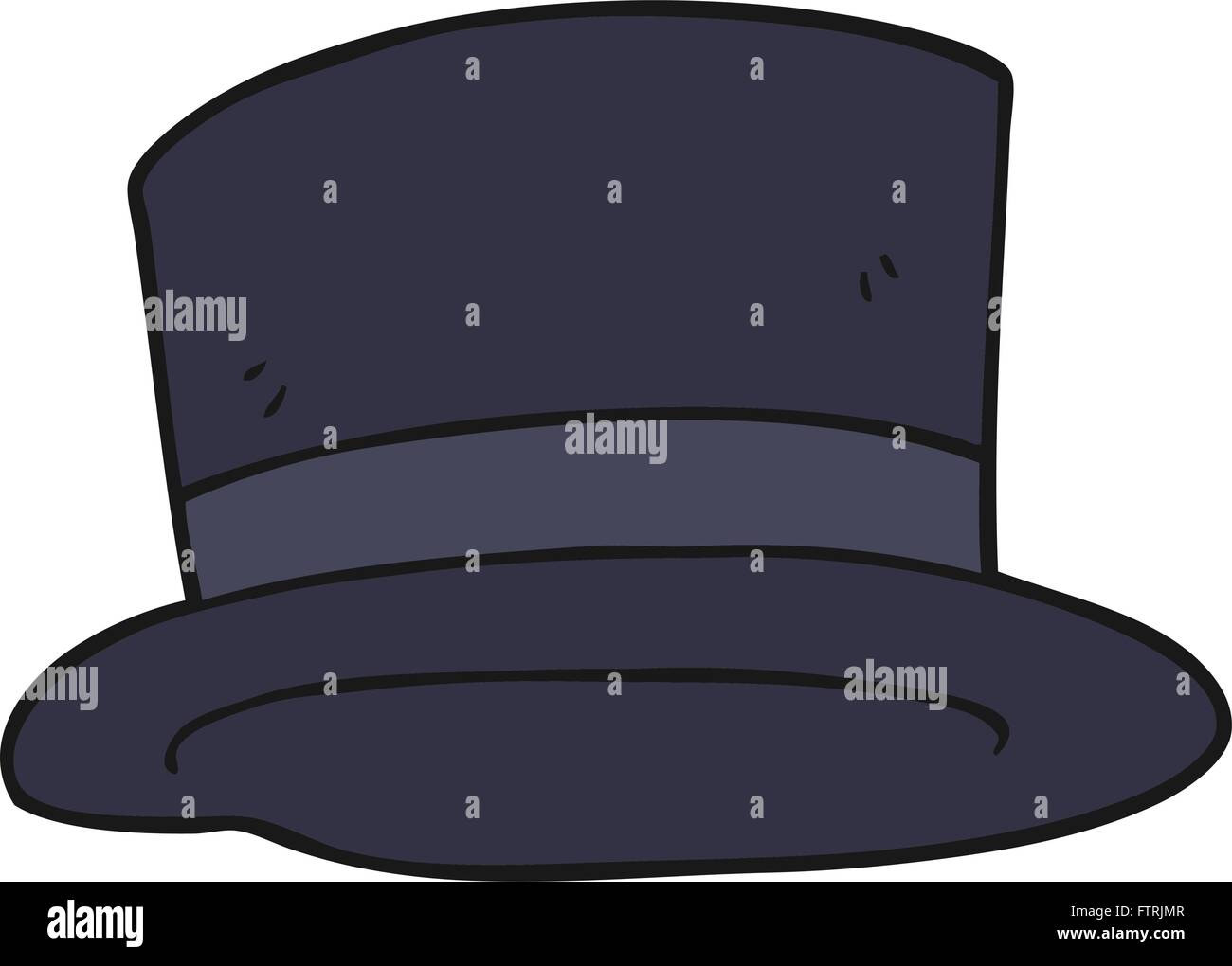 freehand drawn cartoon top hat Stock Vector Image & Art - Alamy