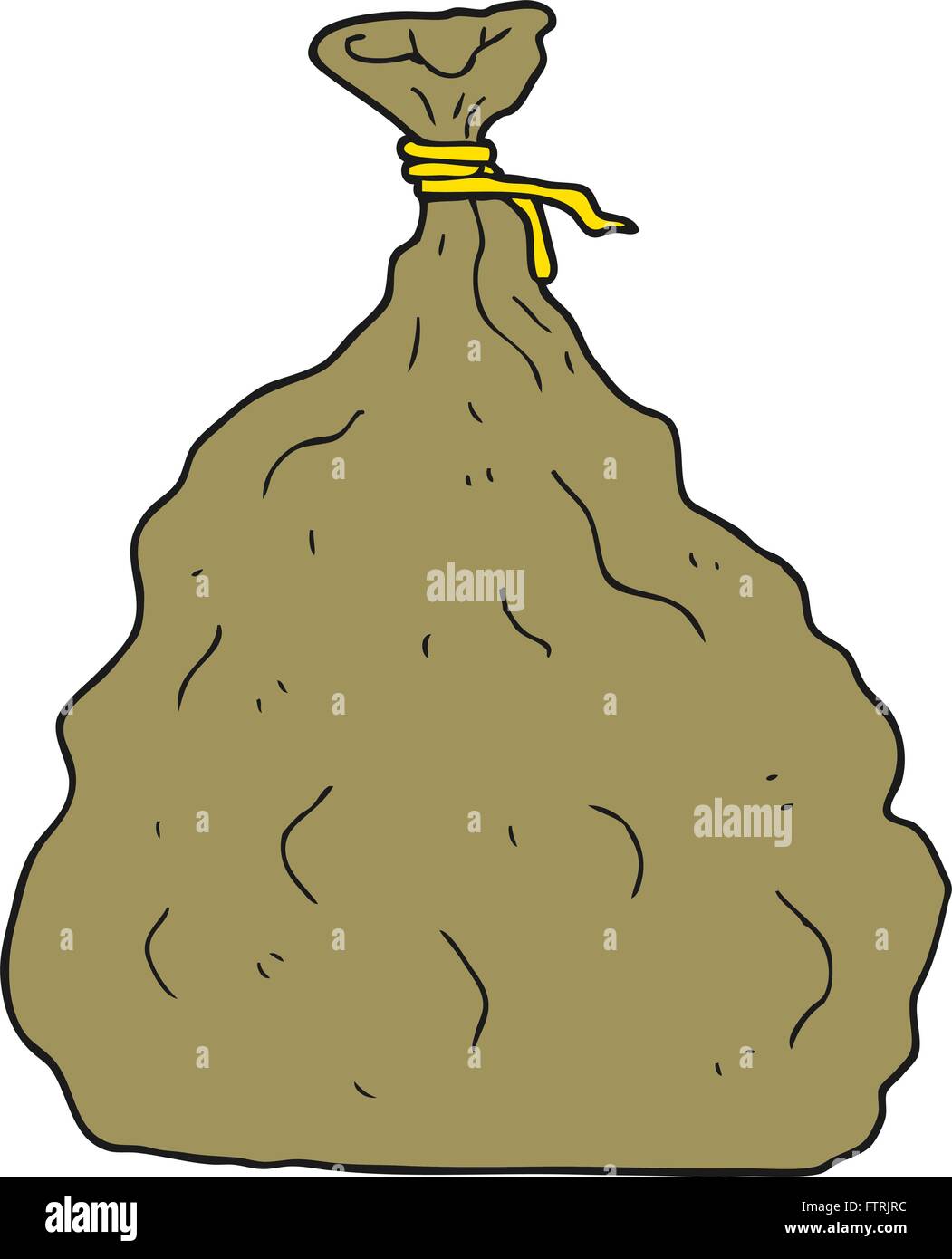 freehand drawn cartoon tied sack Stock Vector Image & Art - Alamy