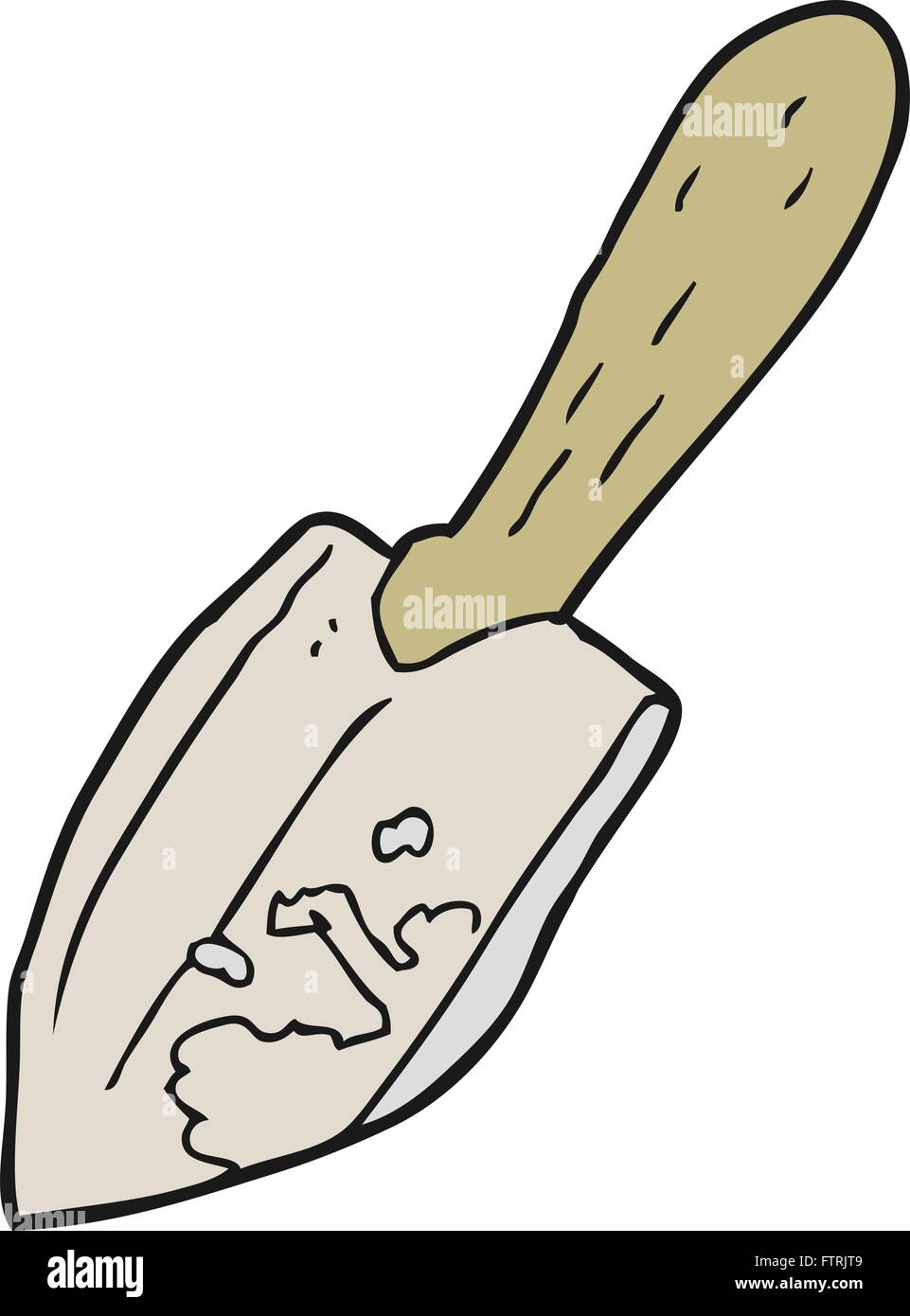 freehand drawn cartoon trowel Stock Vector Image & Art - Alamy