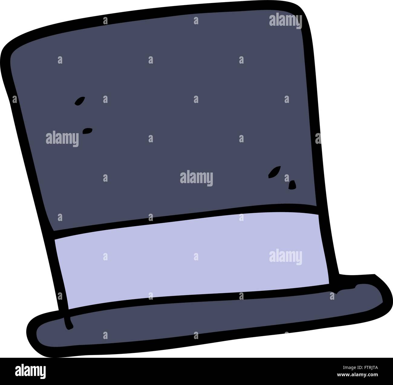 freehand drawn cartoon top hat Stock Vector Image & Art - Alamy