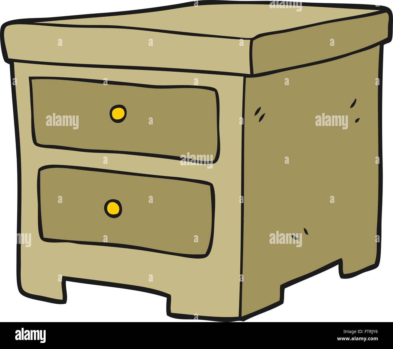 freehand drawn cartoon chest of drawers Stock Vector Image & Art - Alamy