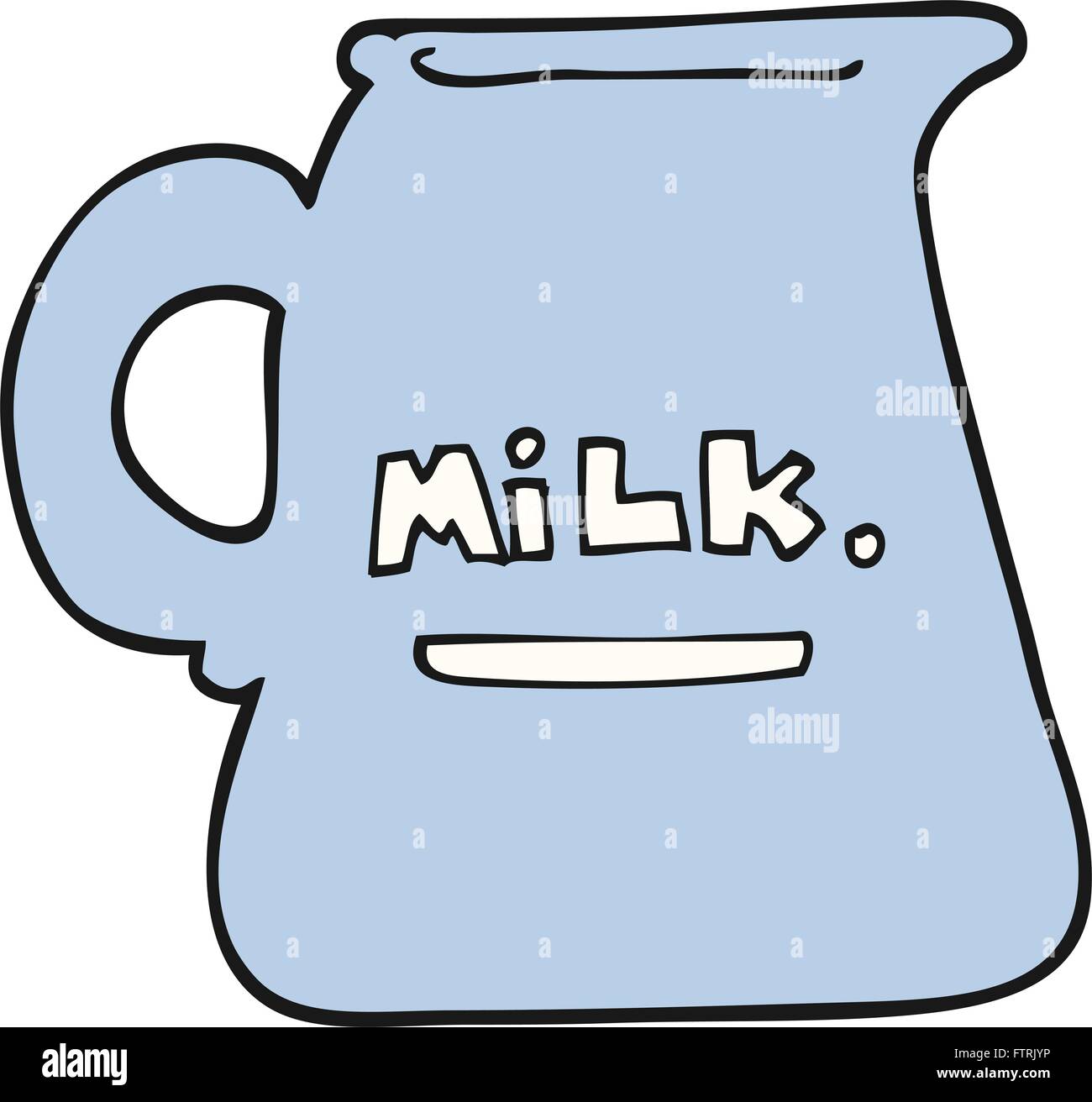 freehand drawn cartoon milk jug Stock Vector Image & Art - Alamy