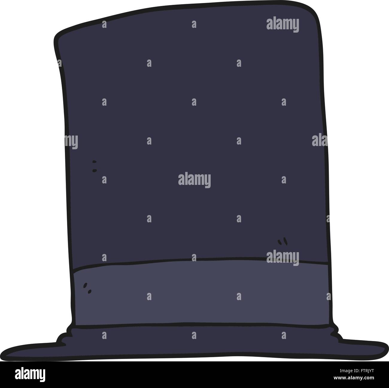 freehand drawn cartoon top hat Stock Vector Image & Art - Alamy