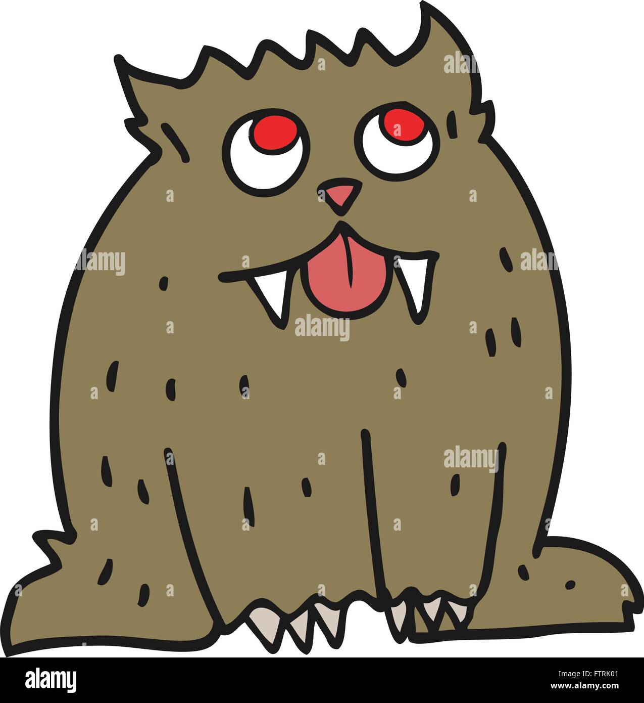 freehand drawn cartoon beast Stock Vector Image & Art - Alamy