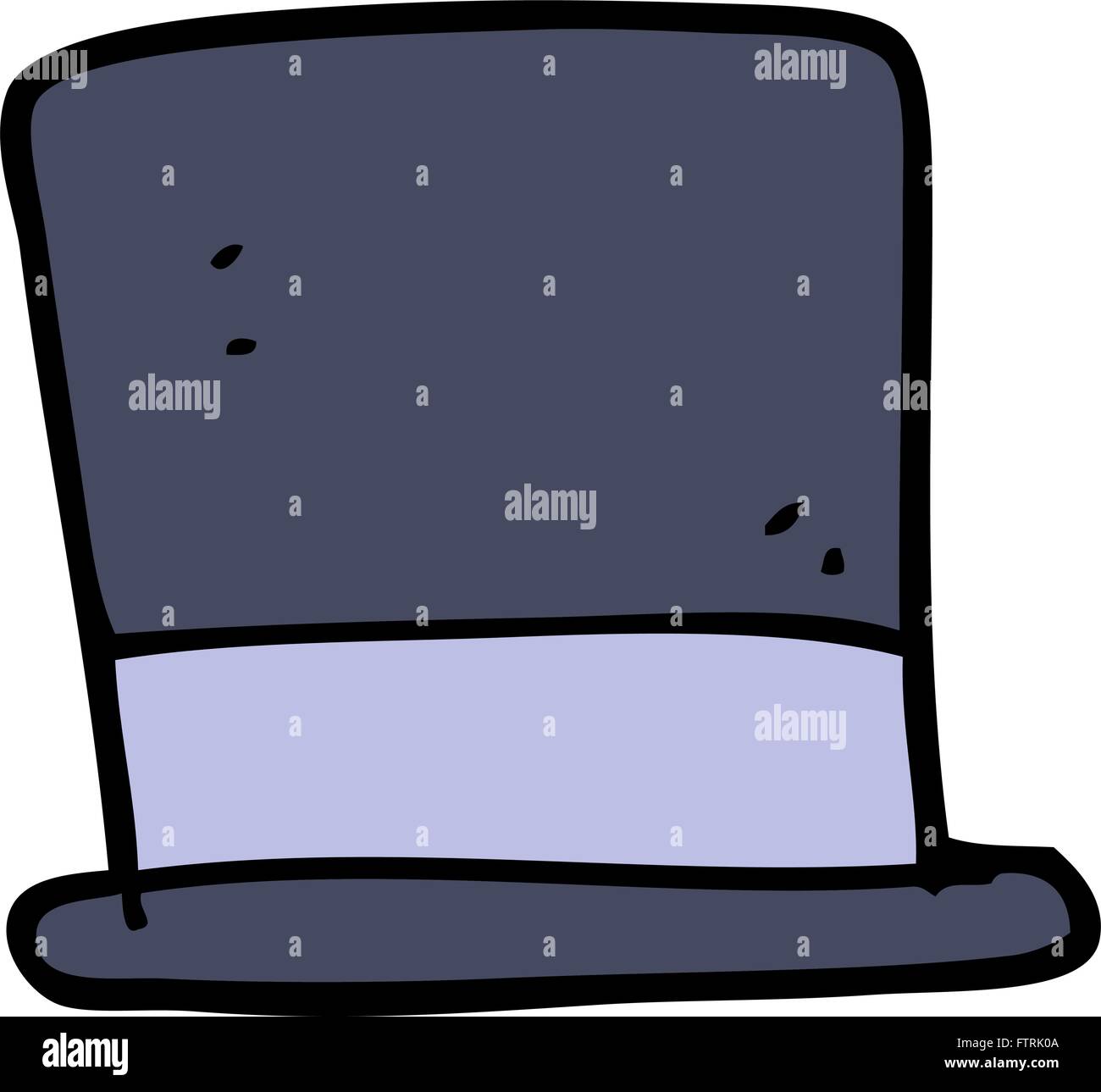 freehand drawn cartoon top hat Stock Vector Image & Art - Alamy