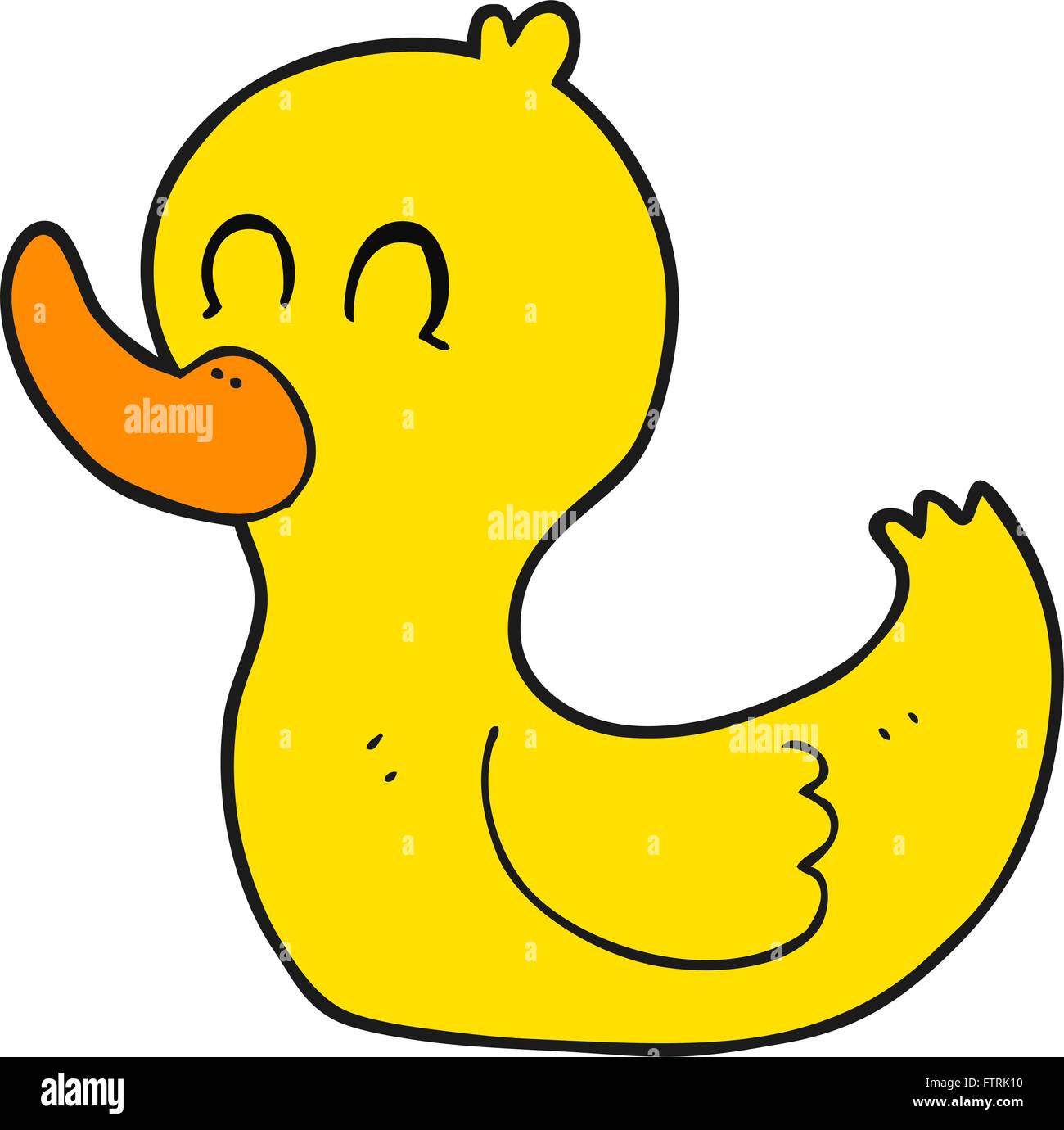 freehand drawn cartoon cute duck Stock Vector Image & Art - Alamy