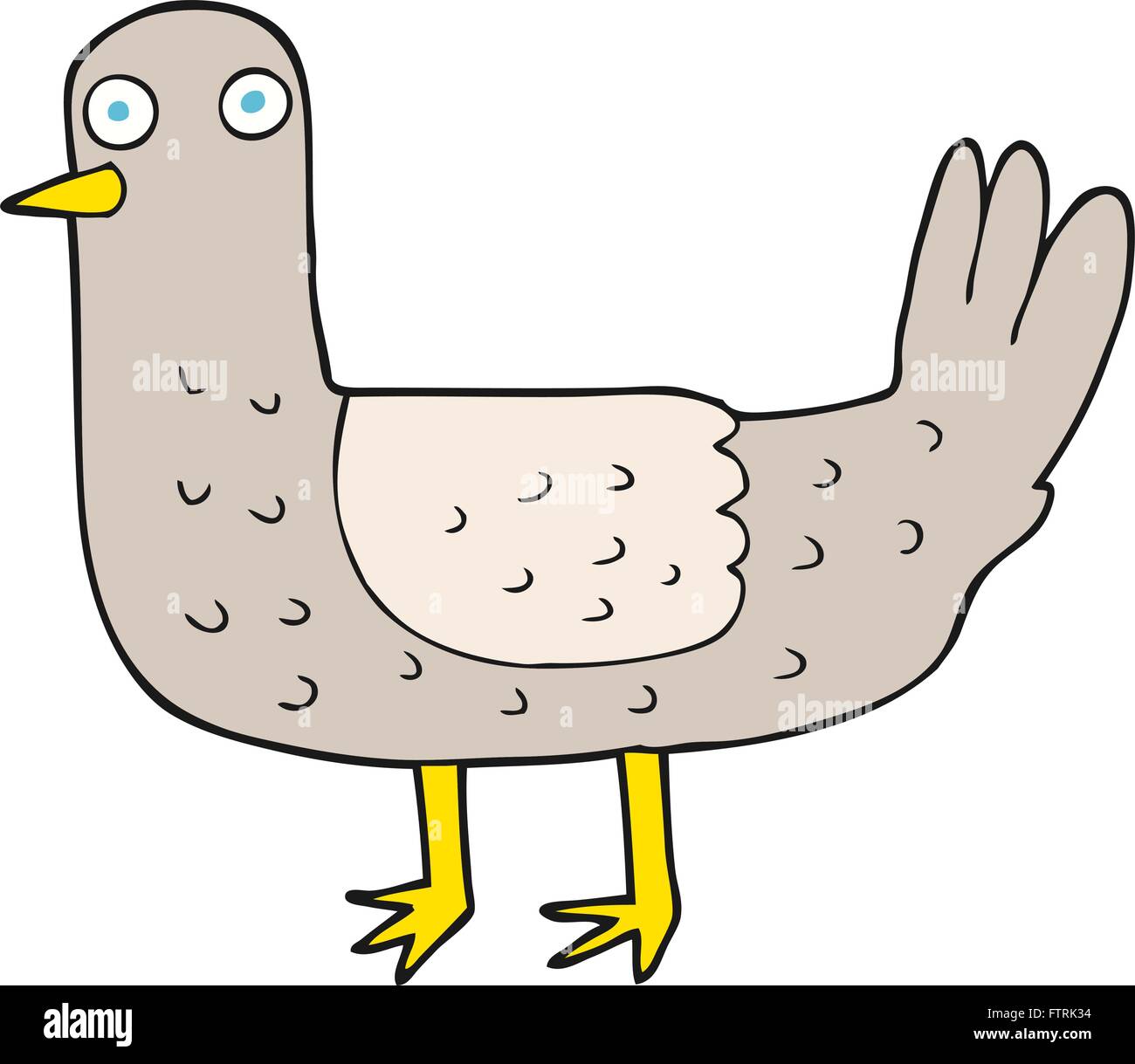 freehand drawn cartoon bird Stock Vector Image & Art - Alamy