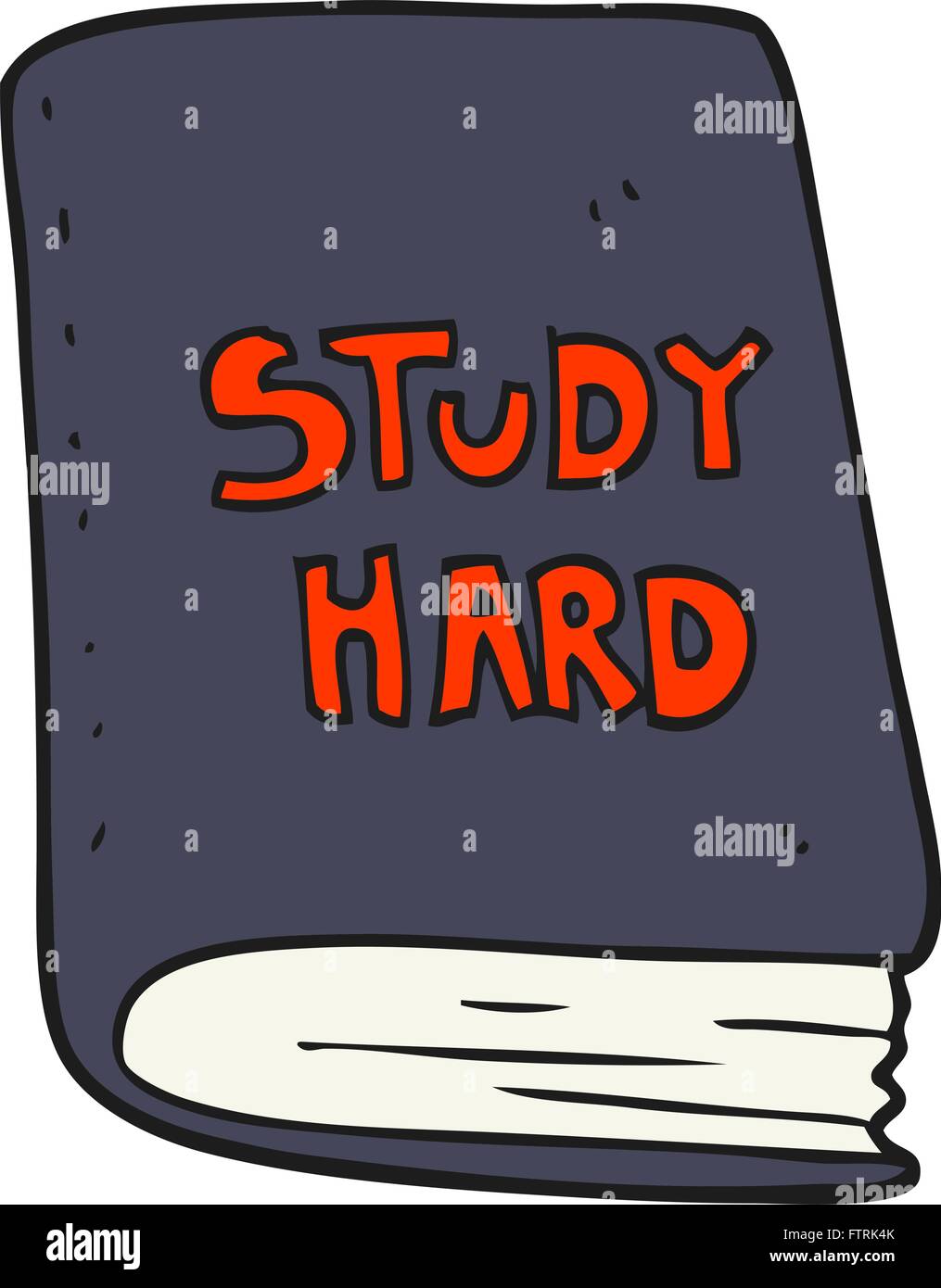 freehand drawn cartoon study book Stock Vector Image & Art - Alamy