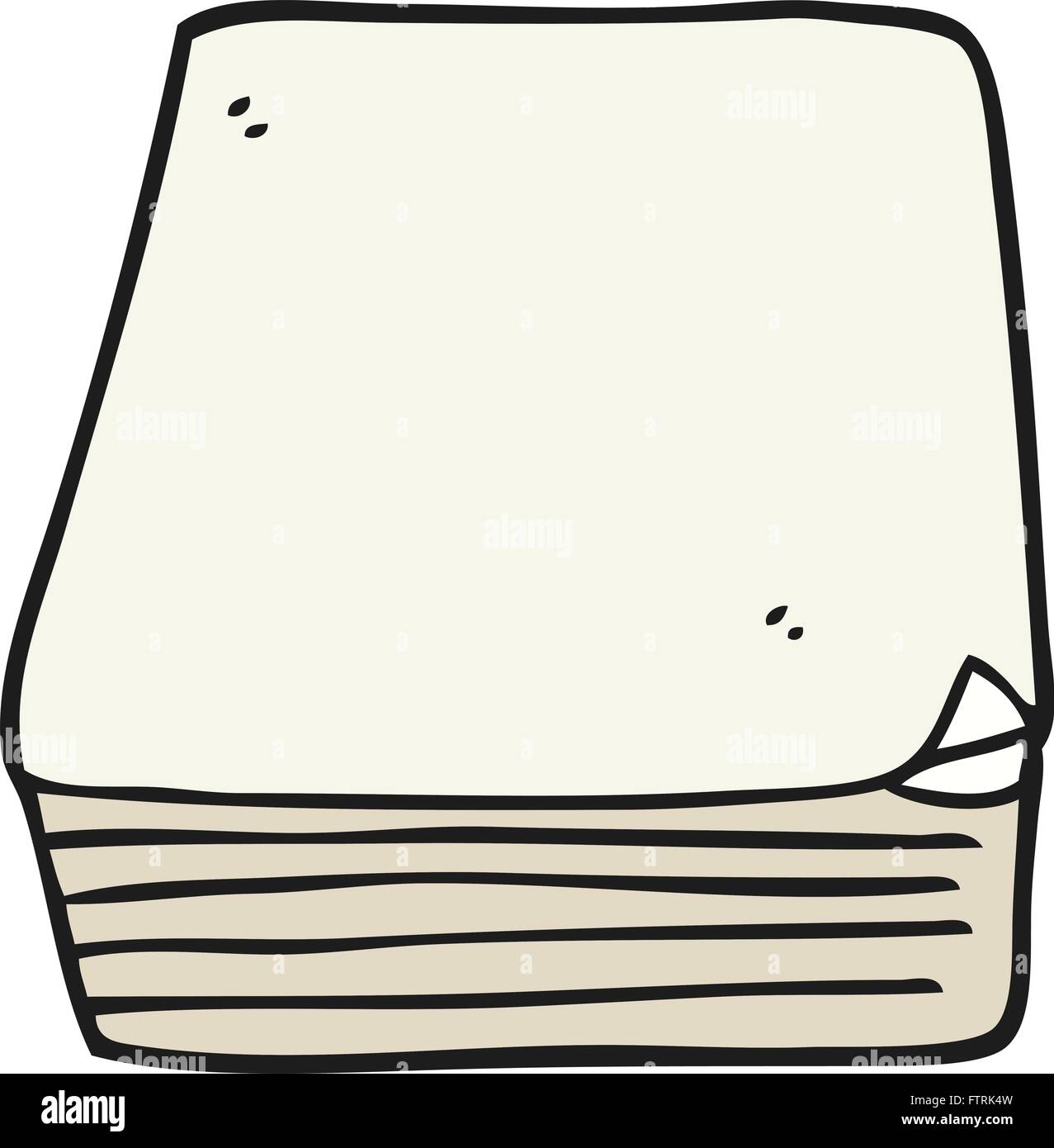 freehand drawn cartoon stack of paper Stock Vector Image & Art - Alamy