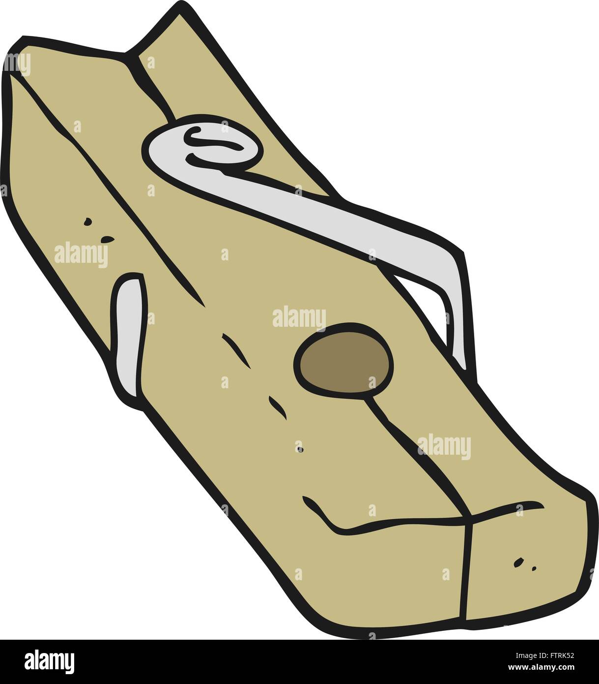 freehand drawn cartoon wood peg Stock Vector Image & Art - Alamy