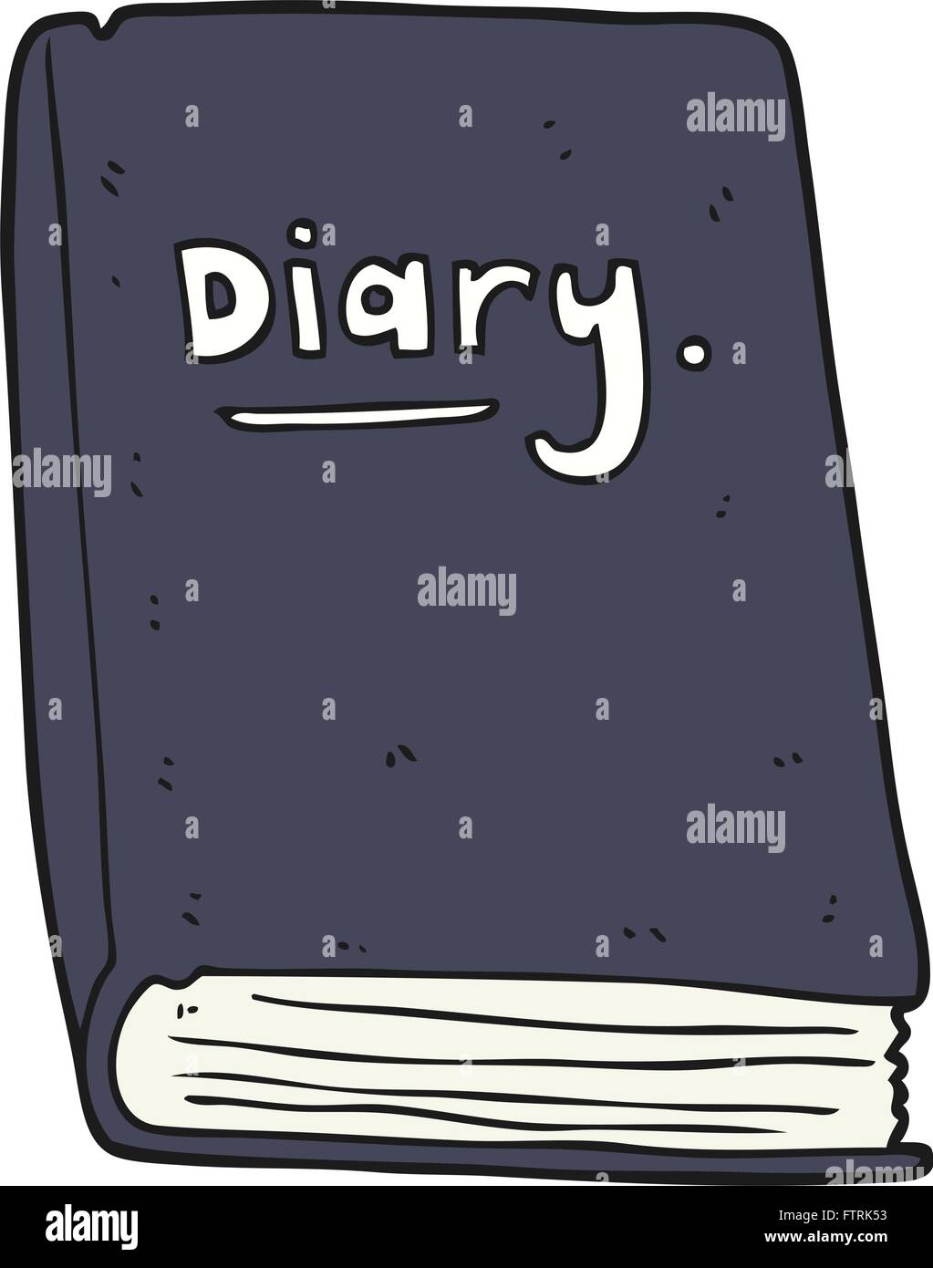 freehand drawn cartoon diary Stock Vector Image & Art - Alamy
