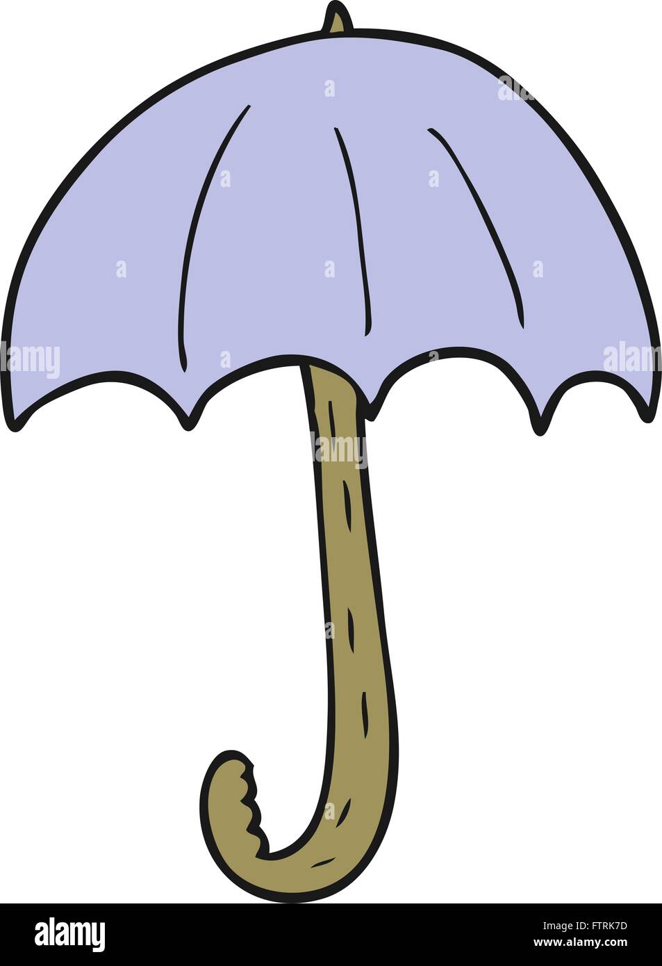 freehand drawn cartoon umbrella Stock Vector Image & Art - Alamy
